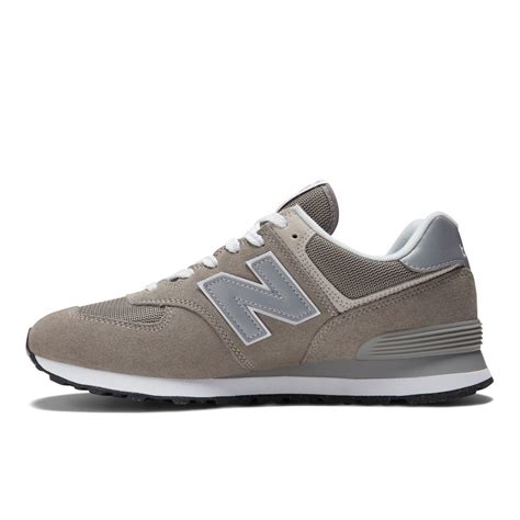 New Balance Mens 574 Core Shoes In Grey White Xlfeet