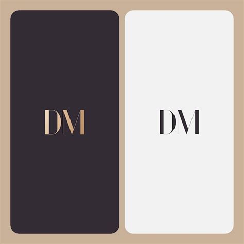 Premium Vector Dm Logo Design Vector Image