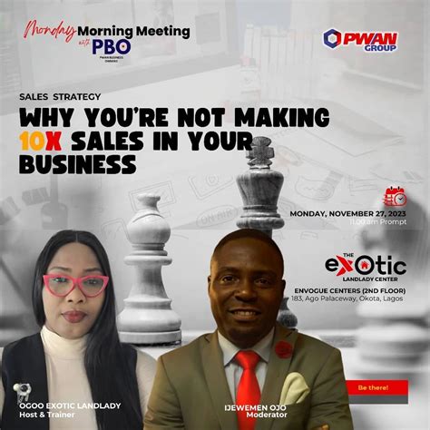 Ogochukwu Chinwuba On Linkedin Struggling To Achieve 10x Sales