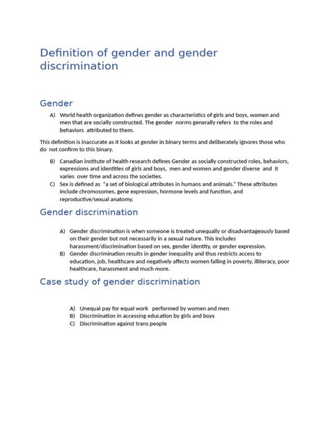 Gender Definition Pdf