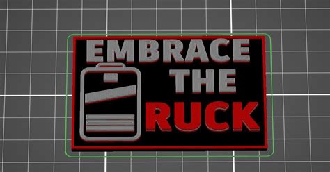 Goruck Rucksack Patch Template 2x3 By Pawliemorph Download Free Stl