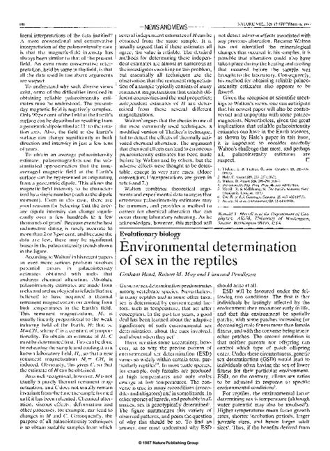 Pdf Environmental Determination Of Sex In The Reptiles