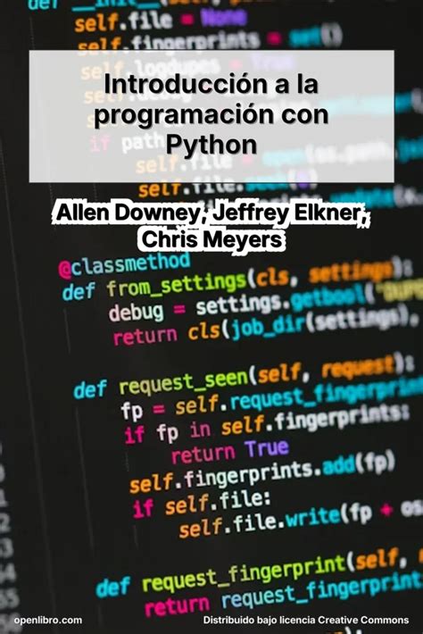 Introducción A La Programación Con Python Libro Gratis En Pdf Openlibro