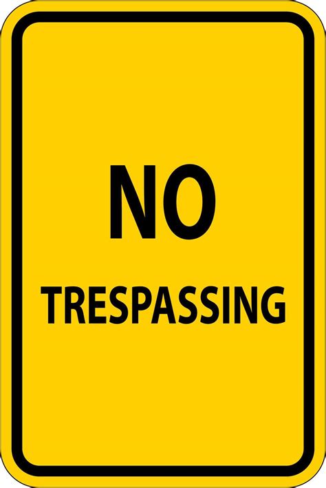 No Trespassing Sign On White Background 15639990 Vector Art At Vecteezy
