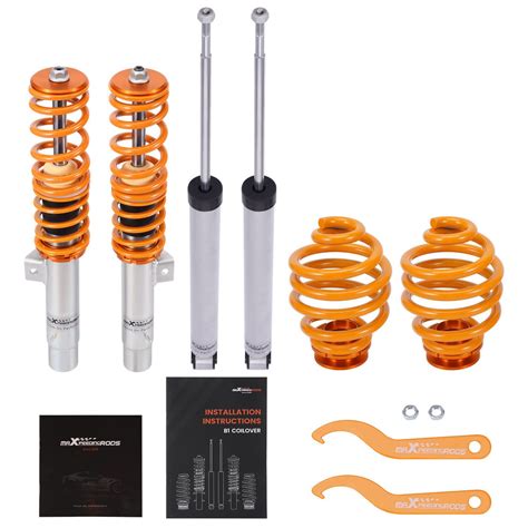 Maxpeedingrods Coilovers Suspension Lowering Kit For Bmw E46 3 Series Rwd 01 06