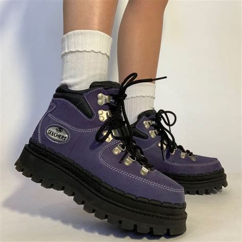 Amazing Rare Vintage 90s Purple Skechers Jammers Depop In 2025