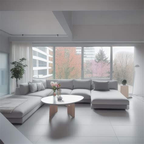 Interior Shot Gray Architecture