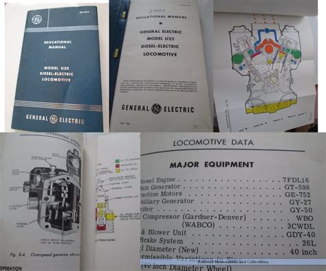 Ge U25 Locomotives Educational Manual Railroad Memorabilia And Collectibles
