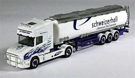187 Herpa Ast Birrer Scania 164 Hauber Schweizerhall Neu