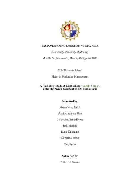 Marketing Aspect Pdf Survey Methodology Food And Drink