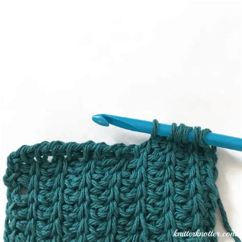 Tunisian Crochet Tutorial Twisted Decrease Knitterknotter