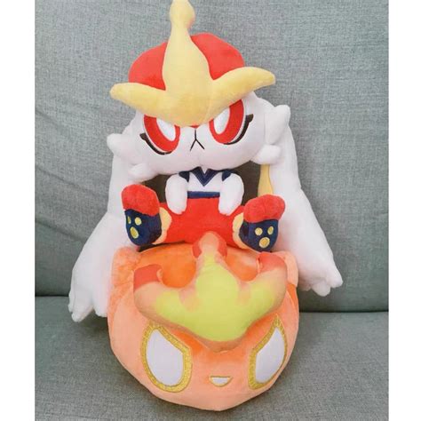 Pokemon Cinderace Gigantamax Cinderace Plush Anime Soft Etsy Uk