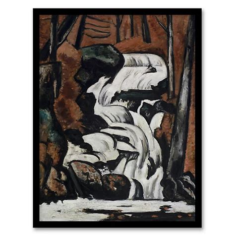 Smelt Brook Falls Landscape Marsden Hartley Framed Wall Art Print 12x16
