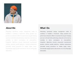 Biography CSS Template