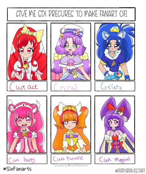 6 Precure Fanart By Mallowcream On Deviantart