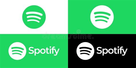 Spotify Logo Icon Vector Streaming Music App Sign Symbol Editorial