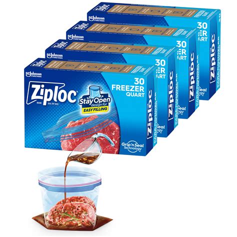 Quart Ziploc Bag Factory Pe Quart Waterproof Double Ziplock Bag With