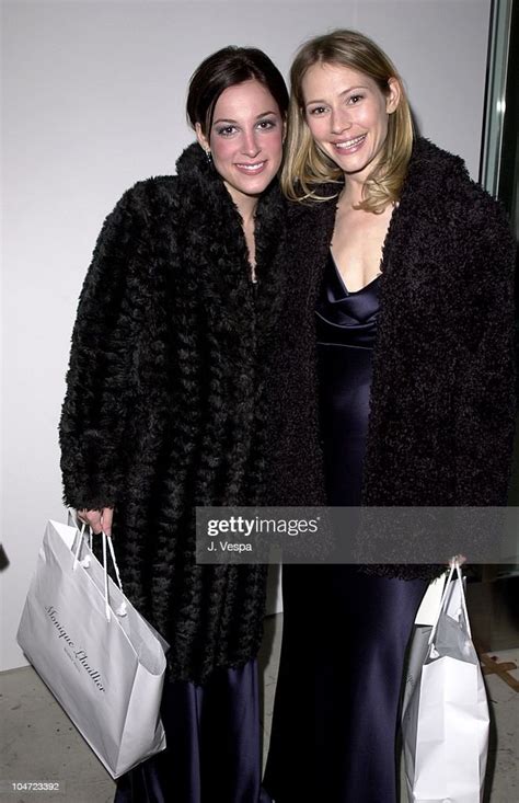 Lindsay Sloane And Meredith Monroe During Monique Lhuillier Store News