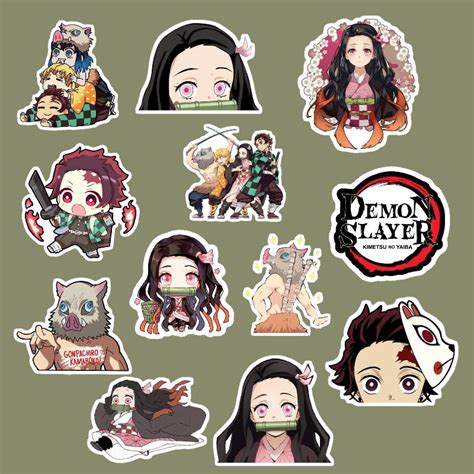 Demon Slayer Stickers Vinyl Matte Laminated Waterproof And