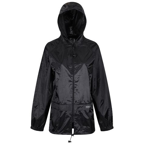 Regatta W408 Stormbreak Lightweight Waterproof Windproof Jacket Blac
