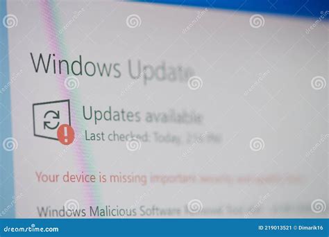 Windows Update Notifications Message Editorial Photo Image Of Media Preview 219013521