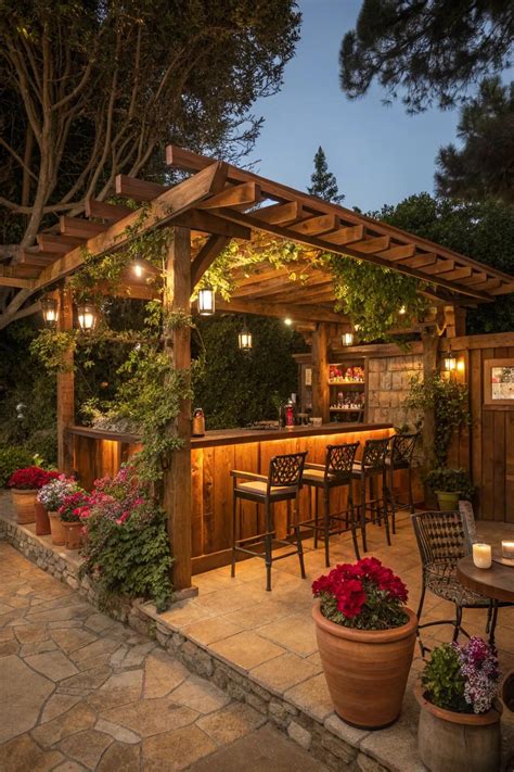 12 Inspiring Pergola With Bar Ideas For Your Backyard