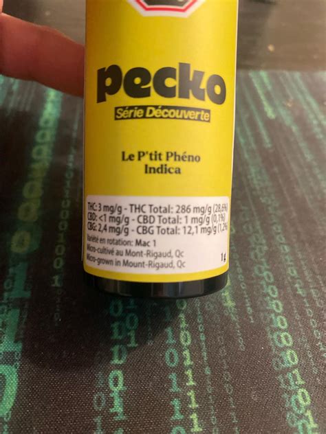 Pecko Le Ptit Phéno Qui Indica Rsqdc