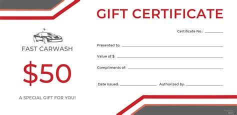 Printable Auto Detail T Certificate Template