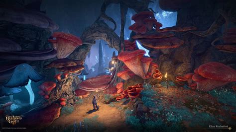 Artstation Baldurs Gate 3 Myconid Village In The Underdark Baldurs Gate Gate Fantasy