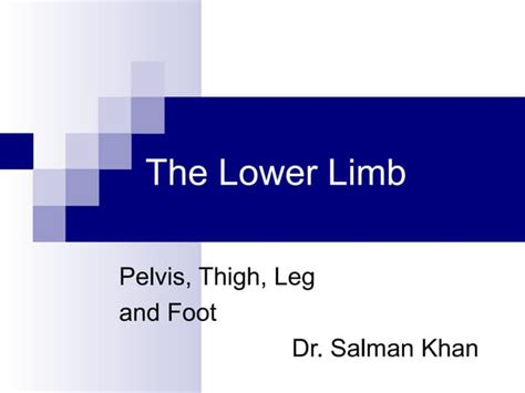 Lower Extremity Ppt