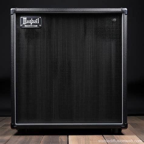 Full Stack Guitar Amp Cabinet With Black Metal Grid Prompts Stable