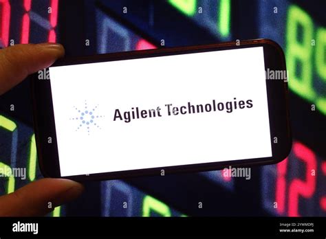 In This Photo Illustration The Agilent Technologies Company Logo Is