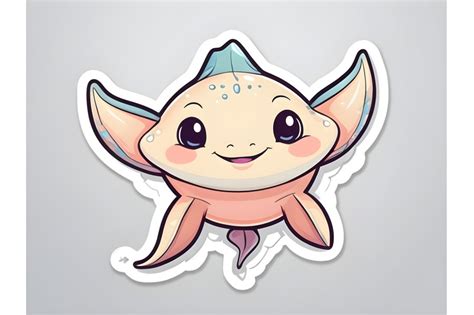 A Cute Stingray By Dianaxstoyanova Thehungryjpeg