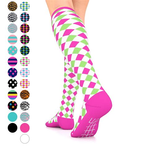 Go2 Fashion Compression Socks For Men And Women 15 20 Mmhg Athletic