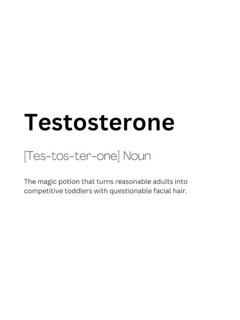 Testosterone Definition Meaning Art Print By Kaigozen Fy