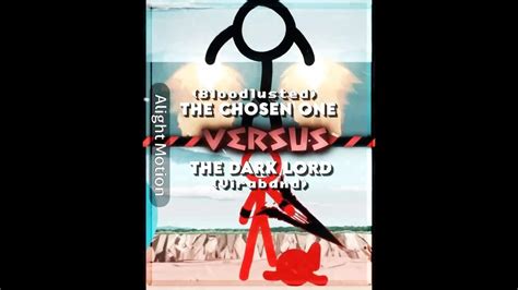 The Chosen One Vs The Dark Lord Alanbecker Animationvsanimator Youtube