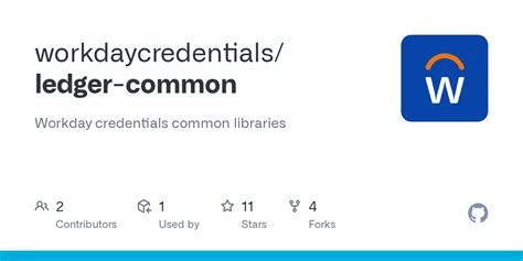 Ledger Commoncredential At Master · Workdaycredentialsledger Common