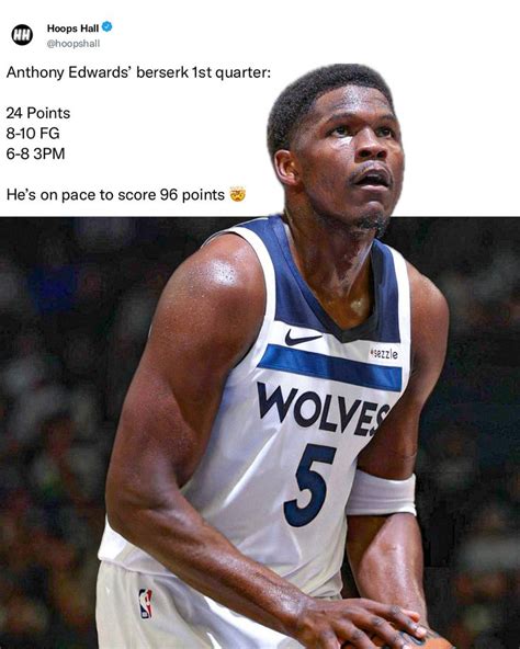 Hoops Hall On Instagram Anthony Edwards May Break A Scoring Record Today 🤯 🎥 Nbaontnt Swipe