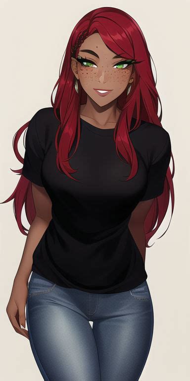 Long Hair Red Hair Freckles Green Eyes Wearing By Varm209 On Deviantart