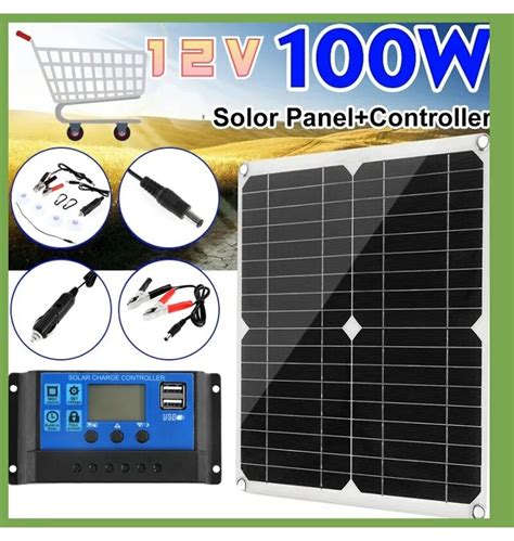 태양열집열판 태양열전지판 가정용 휴대용 캠핑용 주택용 아파트 태양열 발전기 설치 태양 전지 패널 키트 컨트 티몬