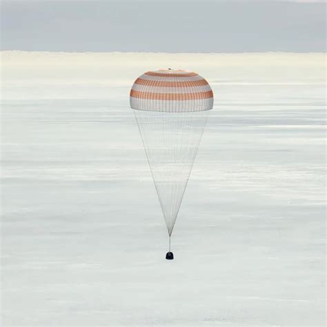The Soyuz Ms 13 Spacecraft Returns To Earth Carrying Alexander