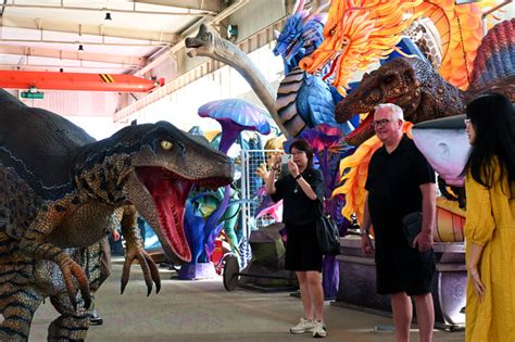 Realistic Animatronic Dinosaur T Rex For Jurassic Theme Parks
