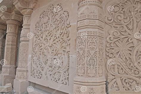 Intricate Carving Work At Baba Mast Nath Temple Rohtak Haryana Stock