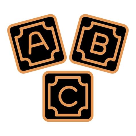 Premium Vector Abc Block Icon