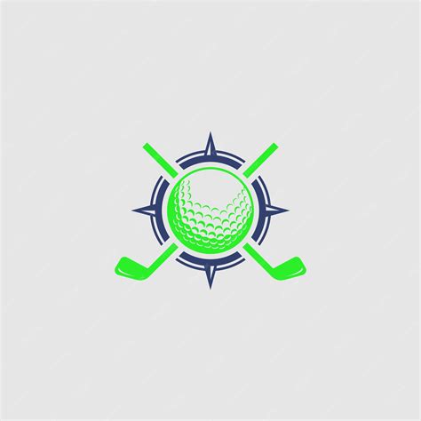 Premium Vector Compass Golf Icon Logo Design Element