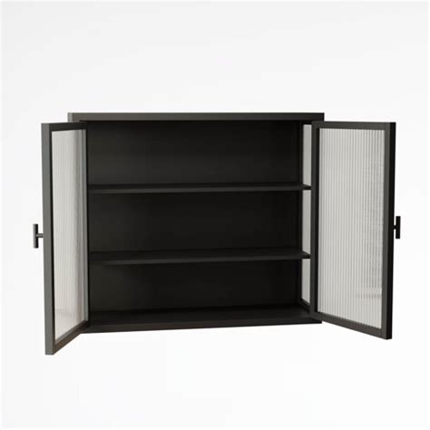 Hokku Designs 2760 Glass Door Wall Cabinet With Detachable Shelves