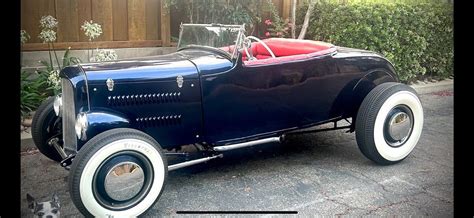 1930 Ford Roadster Convertible Blue Rwd Automatic For Sale