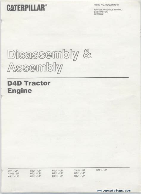Caterpillar D4 Track Type Tractor Pdf Manuals