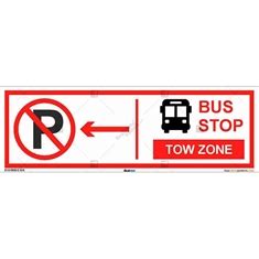 Bus Stop Zone Sign