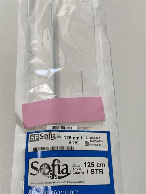 New Microvention 5f Distal Access Catheter 125cm Str Da5125st Exp2025